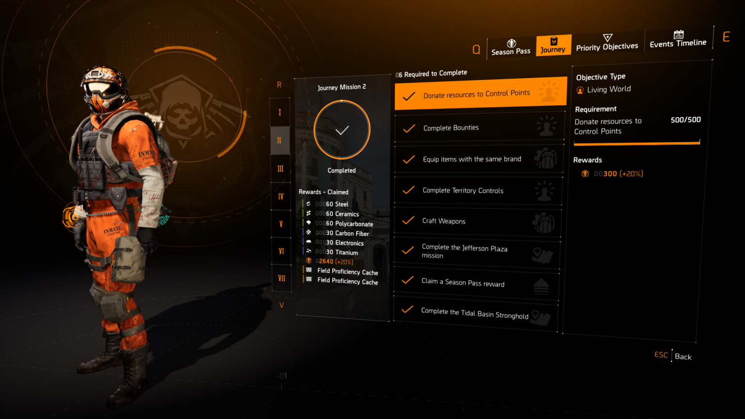 The Division 2 Journey Guide (Season 3) - GCROCK